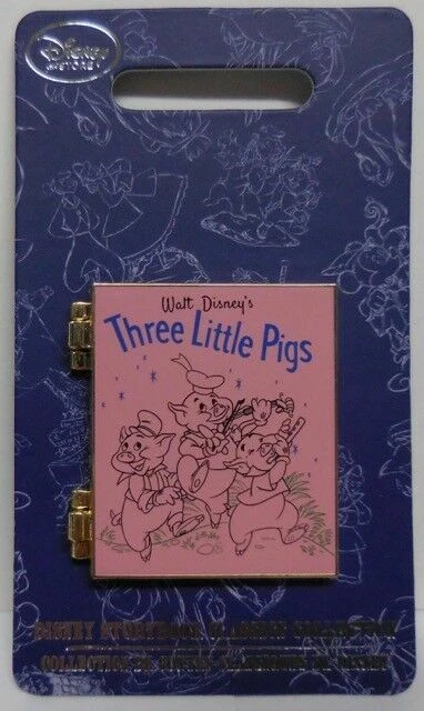 DISNEY STORE STORYBOOK Classics Collection Three Little Pigs Pin LE £28 ...
