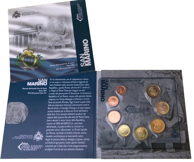 COFFRET SÉRIE EUROS Bu Saint-Marin 2012 8 Pièces EUR 36,00 - PicClick FR
