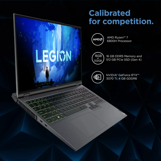NEW LENOVO LEGION 5 Pro 16” (Ryzen 7 5800H 512 GB SSD 16 GB) Gaming ...