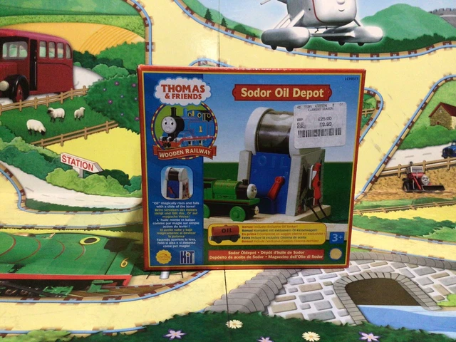 THOMAS AND FRIENDS wooden railway set Sodor Oil Depot BNIB - Ultra Rare ... THOMAS AND FRIENDS wooden railway set Sodor Oil Depot BNIB - Ultra Rare ...