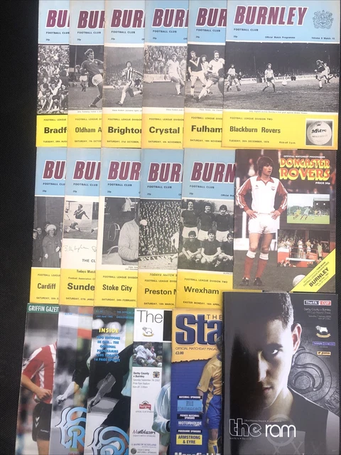 COLLECTION OF BURNLEY Football Programmes £6.44 - PicClick UK