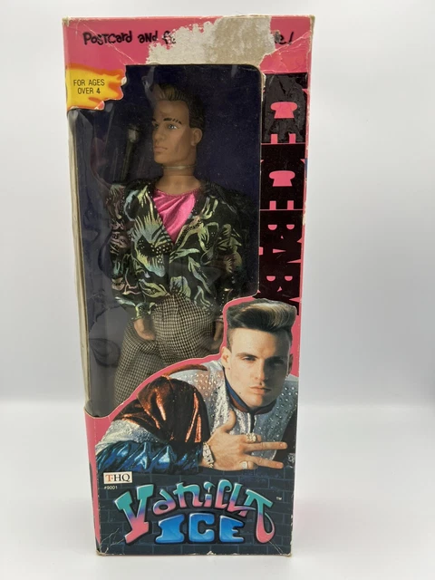 VINTAGE VANILLA ICE "V" Outfit Doll THQ Toys 12” Unopened (Rough Box ...