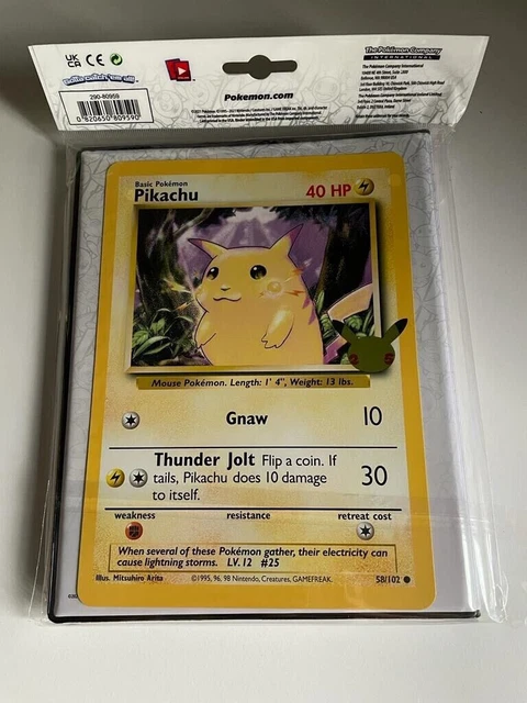 POKÉMON CARD 25TH Anniversary First Partner Collector Binder with Jumbo ...