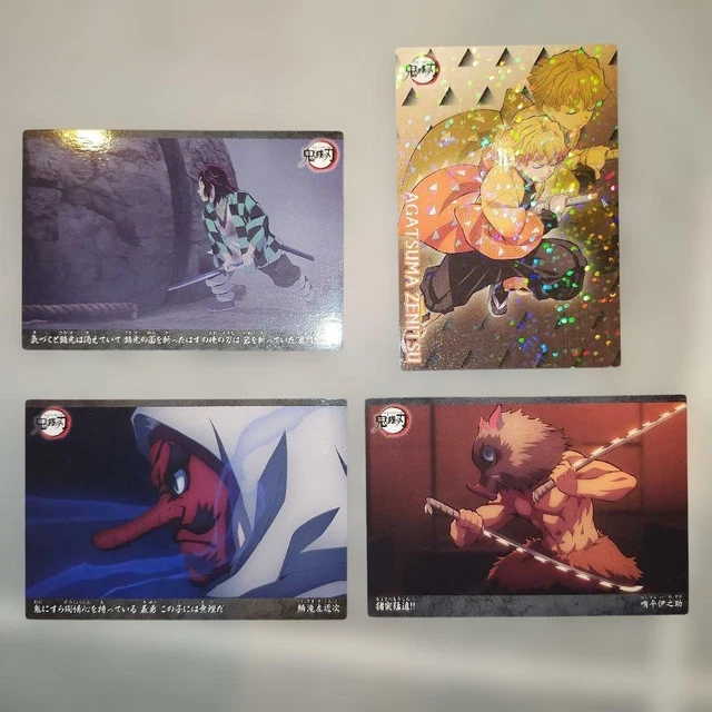 DEMON SLAYER: KIMETSU No Yaiba Calbee Card Set Of 4 $38.96 - PicClick AU