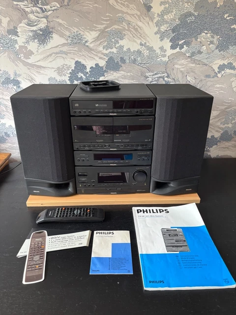 PHILIPS FW 80 HiFi Mini System - Cassette, Radio, CD Player, Amplifier ...