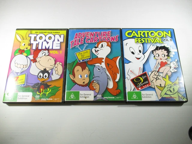 CHILDRENS 3X DVDS: ToonTime Vol 1, AdventureTaleCartoons ...