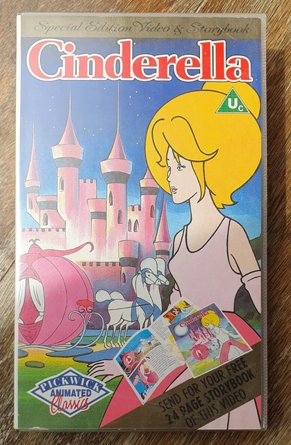 RARE PICKWICK ANIMATED Classics Cinderella VHS Video Tape Special ...