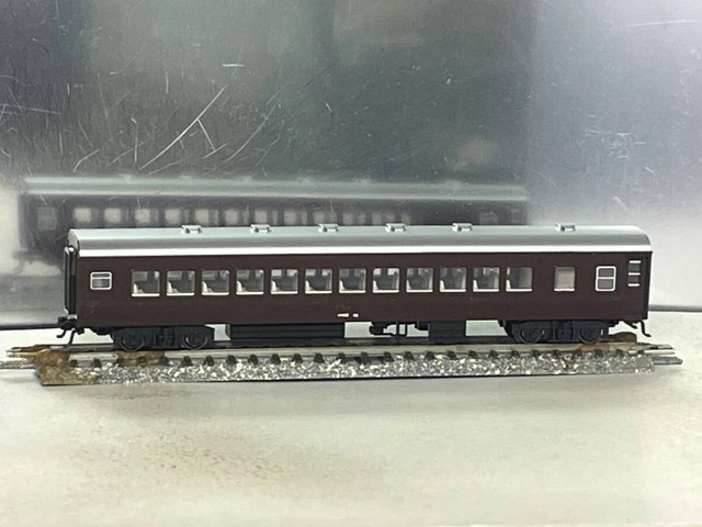 KATO N GAUGE Naro 10 Brown Passenger Car Model Used Untested £50.56 ...