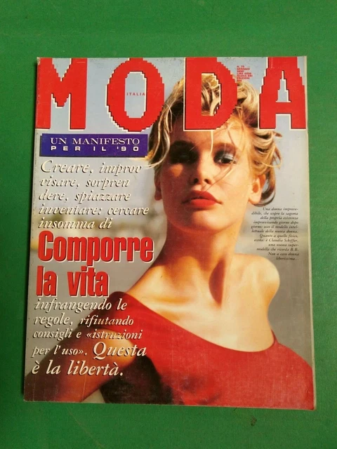MODE 1990 CLAUDIA Schiffer + Sade+ Milla Jovovich+Silvia Baraldini ...