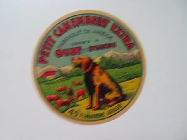 ETIQUETTE DE fromage Petit camembert extra Chien Oust EUR 3,90 ...