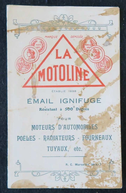 OLD CATALOGUE LA MOTOLINE fireproof enamel AUTOMOBILIA catalog £8.60 ...