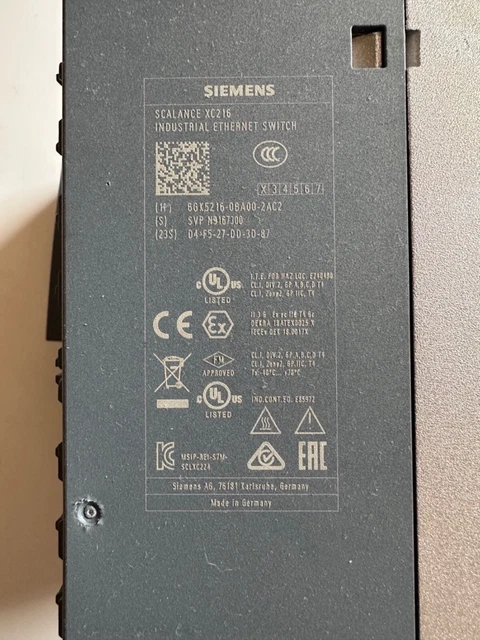 SIEMENS SIMATIC NET Scalance XC216 6GK5216-0BA00-2AC2 Electrical Switch ...