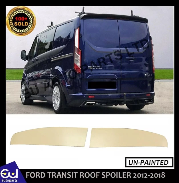 FOR FORD TRANSIT Custom Twin Barn Door Rear Roof Tailgate Spoiler Oem ...