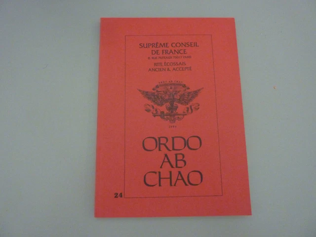 1991 ORDO AB chao revue maçons n° 24 supreme conseil france hauts ...