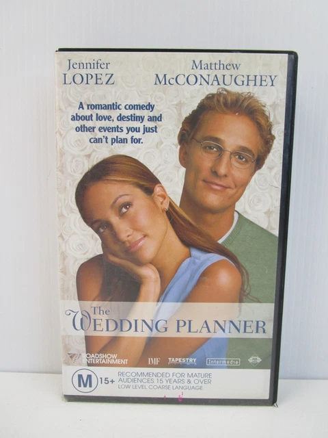 THE WEDDING PLANNER, Jennifer Lopez, VHS Tape, Vintage Video, Movie M ...