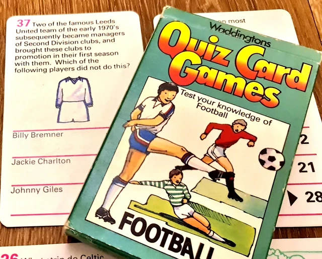 RARE WADDINGTONS QUIZ Card Game FOOTBALL test Your football Knowledge ...