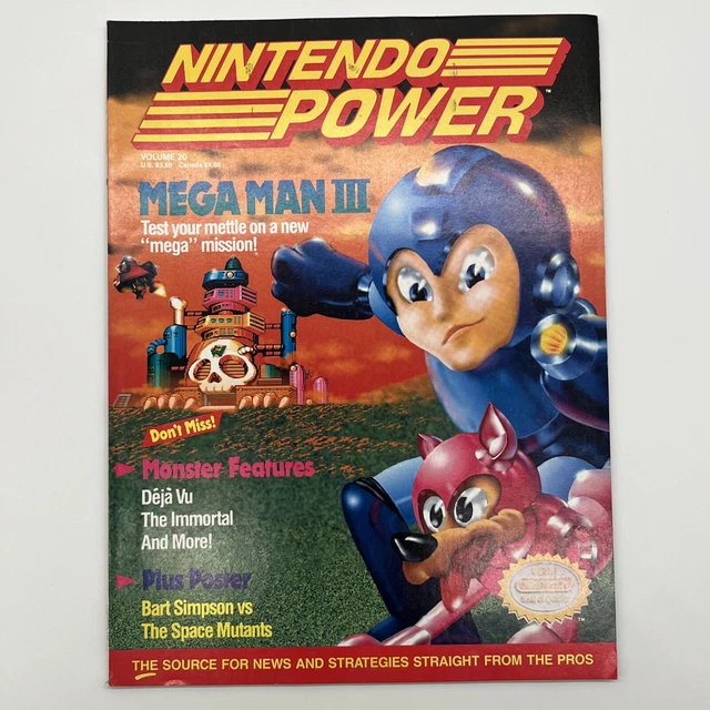 NINTENDO POWER MEGA Man III Volume 20! W/ Poster! £9.25 - PicClick UK
