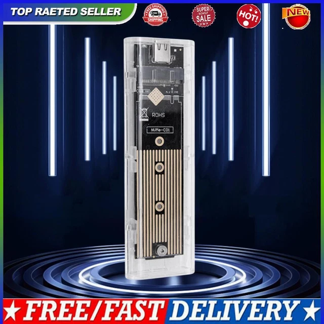 M.2 NVME PCIE NGFF M2 SSD External Enclosure Dual Protocol Solid State Drive Box £11.99 ...