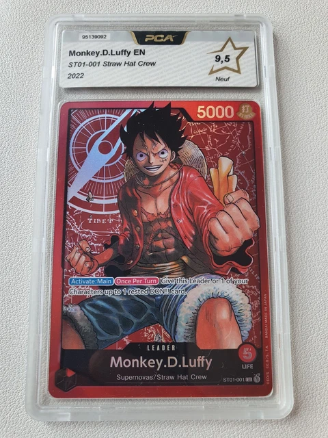 CARTE ONE PIECE PCA 9,5 Monkey D Luffy Parallel EN Promo St01-001 Ultra Rare PCA EUR 14,99 ...