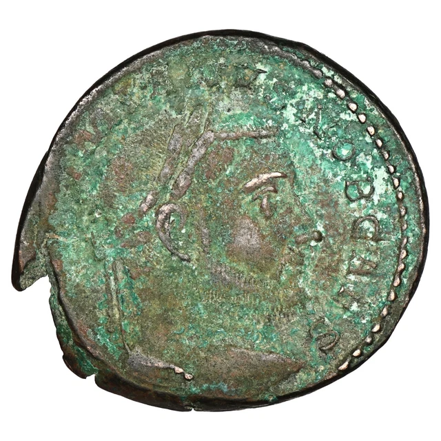 MONETA ROMANA MAXIMINUS II Daia Follis O Nummus 305-306 Genius Heraclea ...