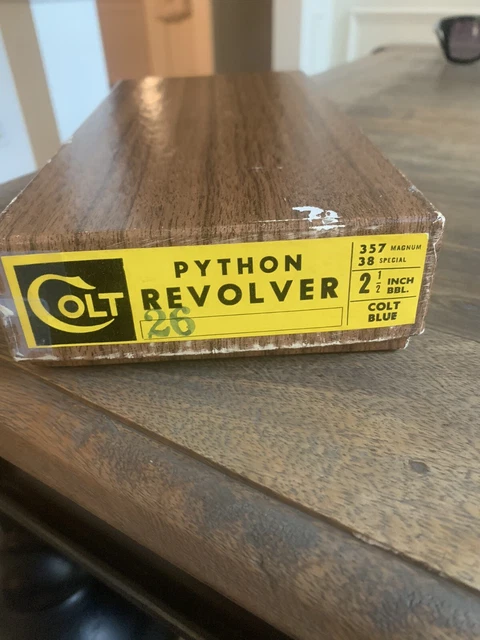 COLT PYTHON REVOLVER 2&1/2 Factory Box W/All Accessories $99.00 - PicClick