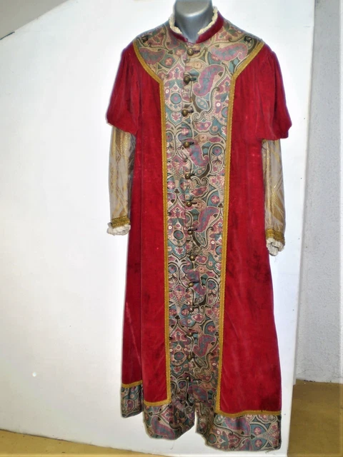 ANCIEN COSTUME DE théâtre; Aristide BOYER. Manteau-robe de seigneur ...