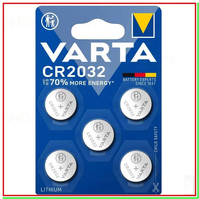 PILE CR2032 VARTA top +70% Batterie Bottone Litio Lithium 3v scegli ...