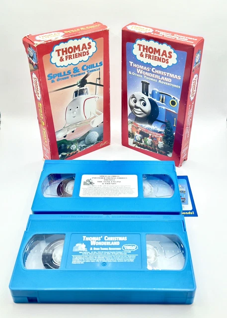 THOMAS THE TANK Engine & Friends VHS Blue Tape Spills Chills & Thomas ...