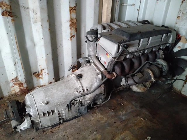 MERCEDES OM606 TURBO Diesel Engine Complete With Gearbox And Manual ...