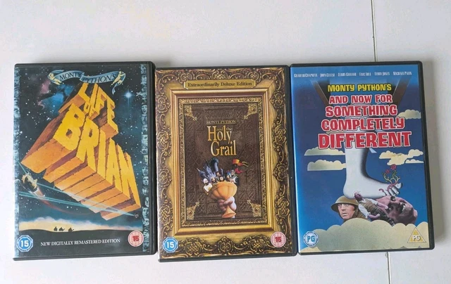 MONTY PYTHONS DVDS.LIFE Of Brian,Holy grail,Now Something Completely ...