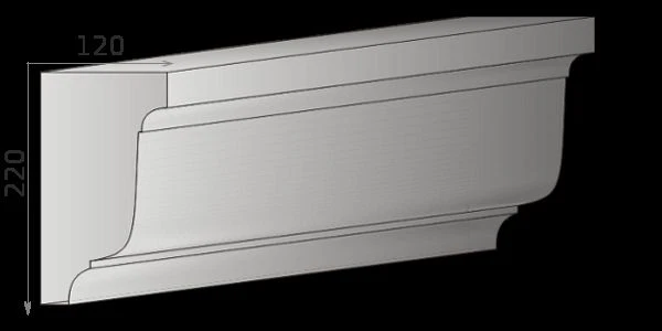 STUC DE FAÇADE corniche profilés à base de polystyrène avec résine ...