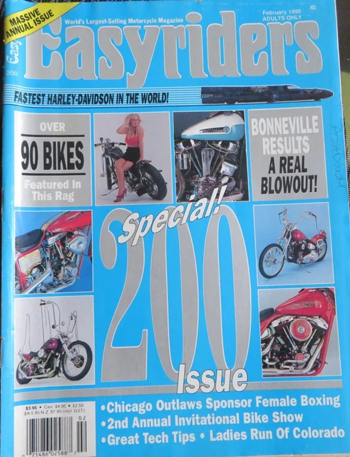 EASYRIDERS MAGAZINE - Issue 200 - February 1990 - David Mann Art in ...