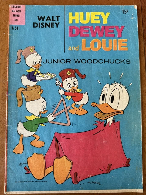 WALT DISNEY HUEY Dewey And Louie Comic G541 1972. “Junior Woodchucks ...