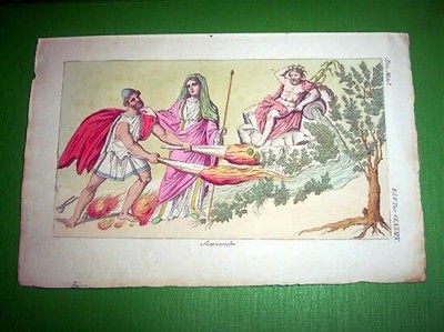PRINT ENGRAVING MYTHOLOGY-SCAMANDER - 1700 CA £24.16 - PicClick UK