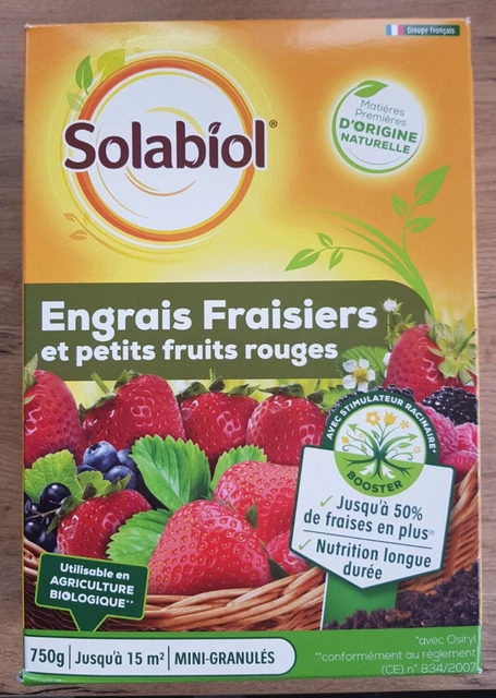 ENGRAIS FRAISIERS ET petits fruits rouges Solabiol 750g EUR 7,50 ...