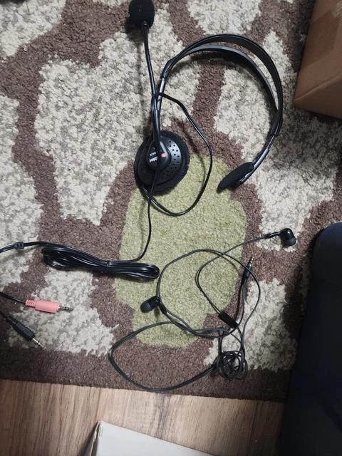 LABTEC LVA-8420 NCAT2 Headset Boom Mic + pair of ear buds $7.99 - PicClick