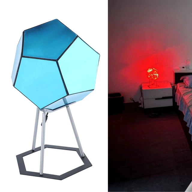DODECAHEDRON GAMING LIGHT Cool RGBW LED Table Lamp 7 Colors 3D Night ...