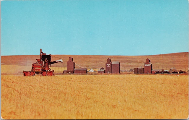 CANADA PRAIRIES GRAIN Elevators Combine Agriculture Farming Harvest ...