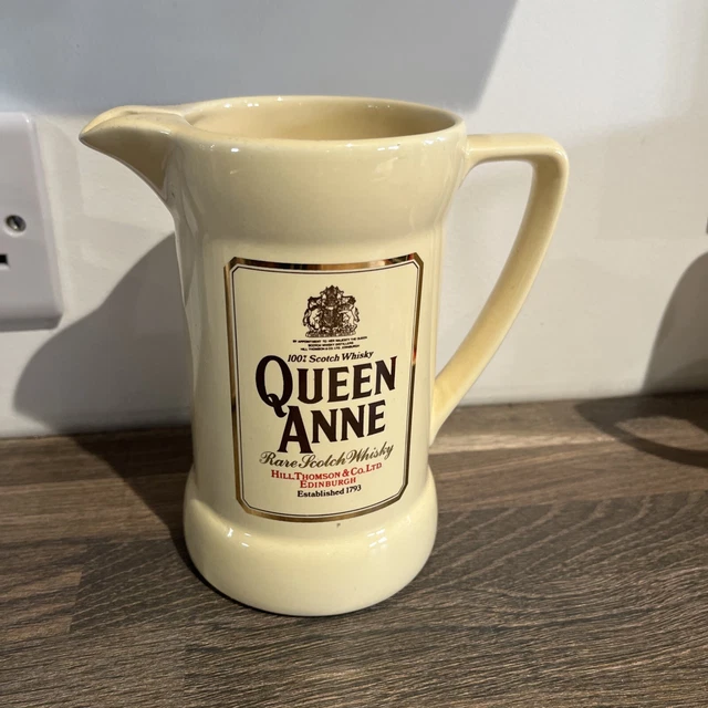 QUEEN ANNE RARE Scotch Whisky Pub Water Jug £8.00 - PicClick UK