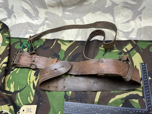 ORIGINAL WW1 BRITISH Army Sam Browne Belt & Cross Strap Set - 34" Waist ...