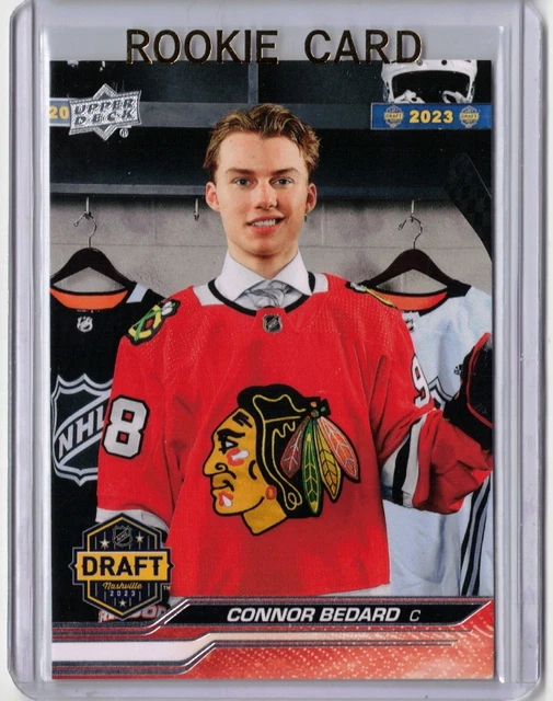 CONNOR BEDARD 23/24 2024 Upper Deck UD Extended Draft Rookie Card #740 Blackhawk $79.99 ...
