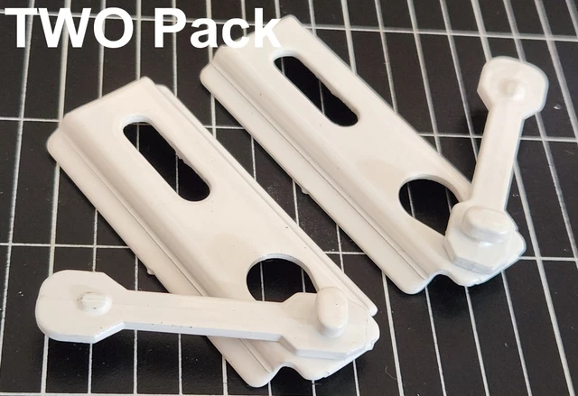 LOCK CAM LEVER & PLATE x 2 for CURTAIN RAIL StyleLine Sylon Track ...