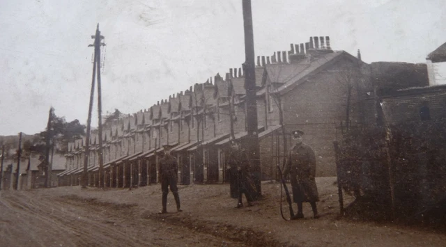 STATION RD. MARRIED Quarters Bordon Ww1 Real Photo Postcard Posted ...