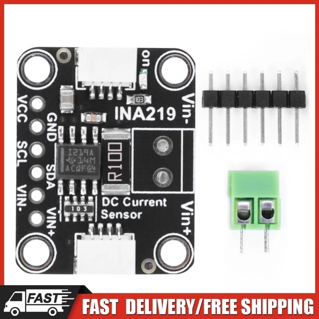 INA219 BIDIRECTIONAL DC Sensor Breakout Module I2C Interface Black for ...
