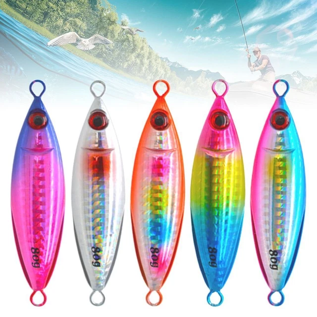 40G SPINNING BAITS Spanish mackerel Jig Bait Lead Casting Metal Fishing ...