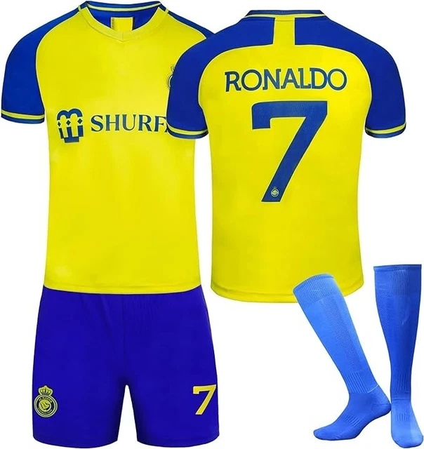 KIT COMPLETO HOME 23/24 calcio Cristiano Ronaldo AL NASSR da uomo ...