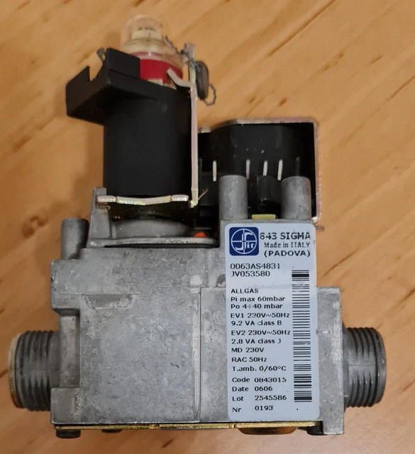 GASVENTIL GASARMATUR GASREGELBLOCK Sit 843 SIGMA 0063AS4831 EUR 45,00 ...