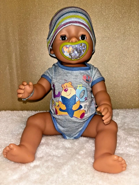 17 INCH BABY Born Boy Doll (Preloved) Blue Outfit, Dummy & Adoption ...