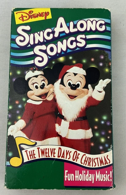 DISNEY SING ALONG Songs Twelve Days Of Christmas VHS Tape £5.64 ...