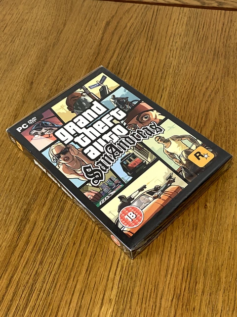GRAND THEFT AUTO San Andreas PC DVD ROM NEW & SEALED 2005 GTA Map ...
